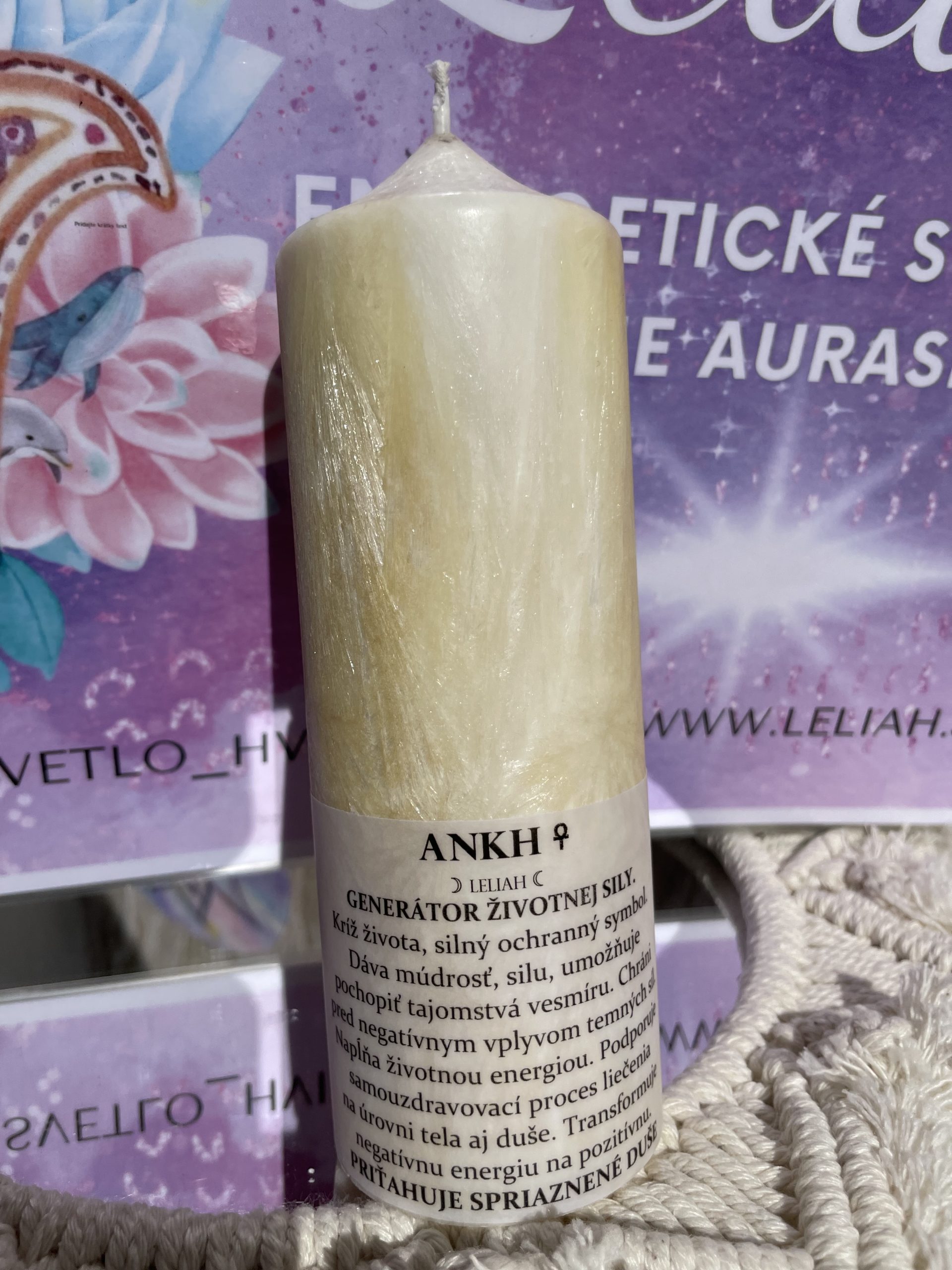 ANKH - Aktivačná sviečka Kríž života - leliah.sk